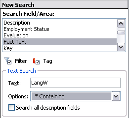 Tagging case records